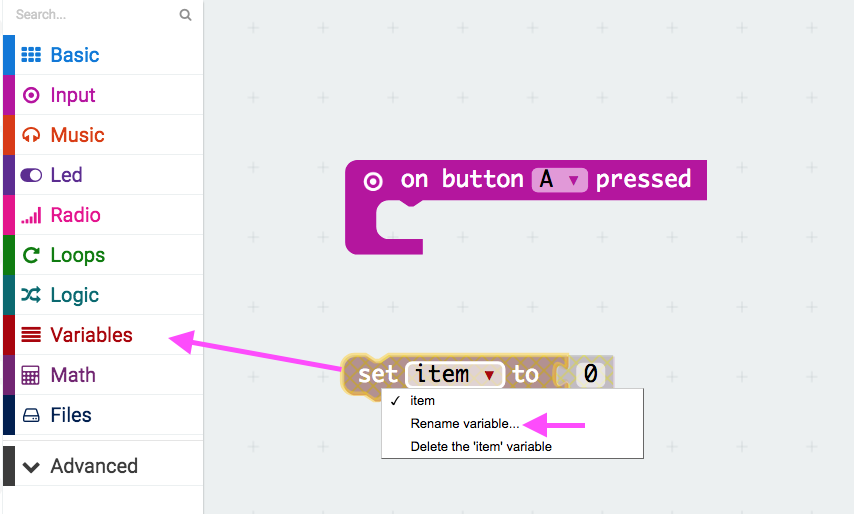Første eksperiment | Microbit_light_level